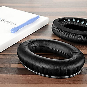 Geekria QuickFit Replacement Ear Pads for Bose QuietComfort 25, QC25, SoundLink Around Ear Headphones Ear Cushions, Headset Earpads, Ear Cups Cover Repair Parts (Black)
