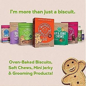 Buddy Biscuits Oven-Baked, Healthy Whole-Grain, Crunchy Treats for Dogs