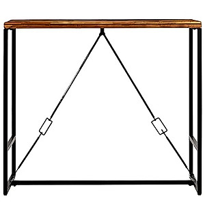 AJSEOYBS Dining Table Mid-Century Vintage Kitchen Table for Person for Dining Room Balcony Cafe Bar,Bar Table Solid Reclaimed Wood 47.2"x23.6"x41.7"