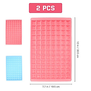 Healvian 2pcs 96 Diamond Ice Cube Tray Ice Making Tray Ice Cube Trays Ice Cubes Maker Ice Cube Mold Ice Mold Ice