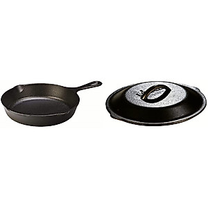Lodge 9 Inch Cast Iron Skillet and Lid Bundle
