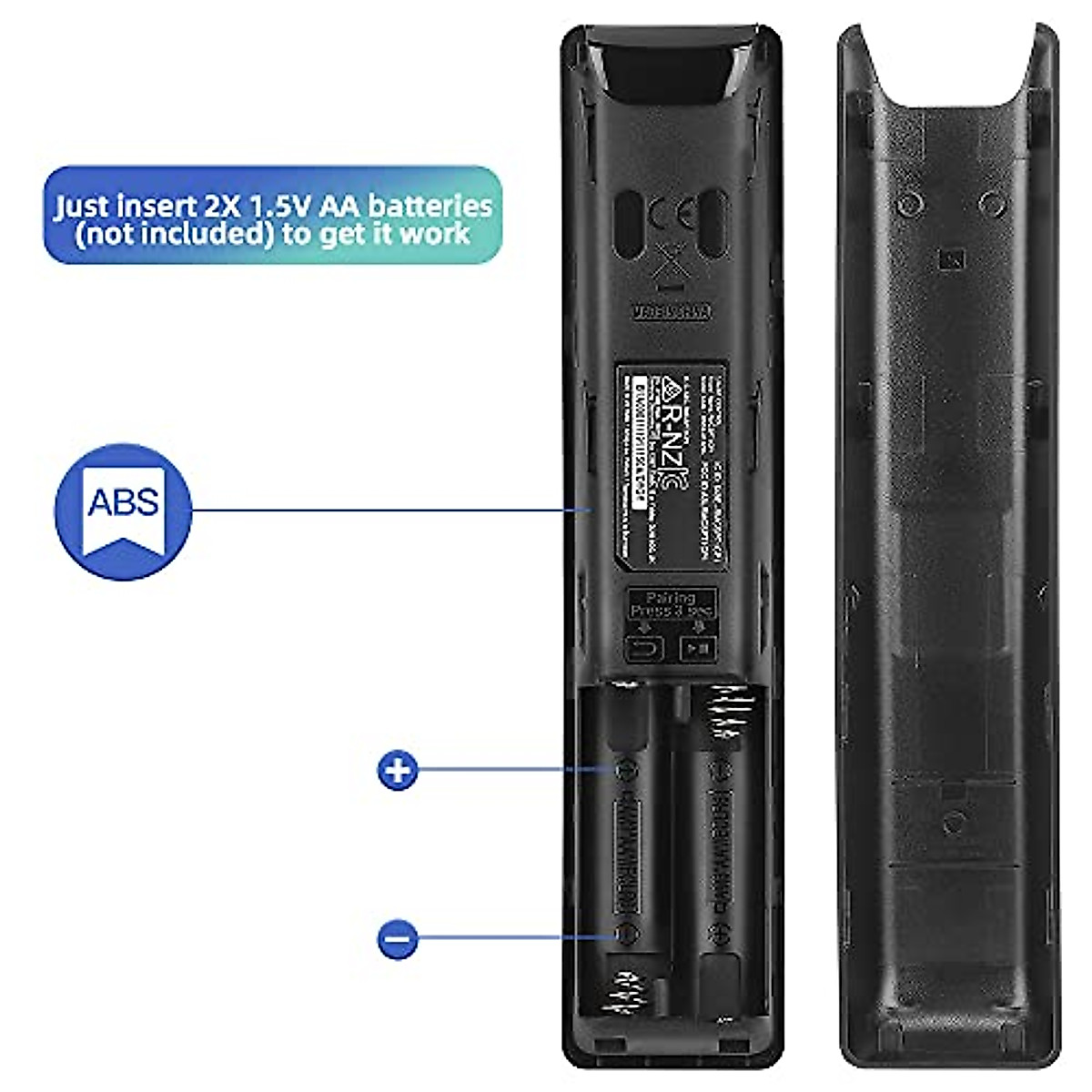 Gvirtue Universal Voice Remote Control for Samsung TV Remote All Samsung LED QLED UHD SUHD HDR LCD HDTV 4K 3D Curved Smart TVs, with Shortcut Buttons for Netflix, Prime Video, Samsung Plus