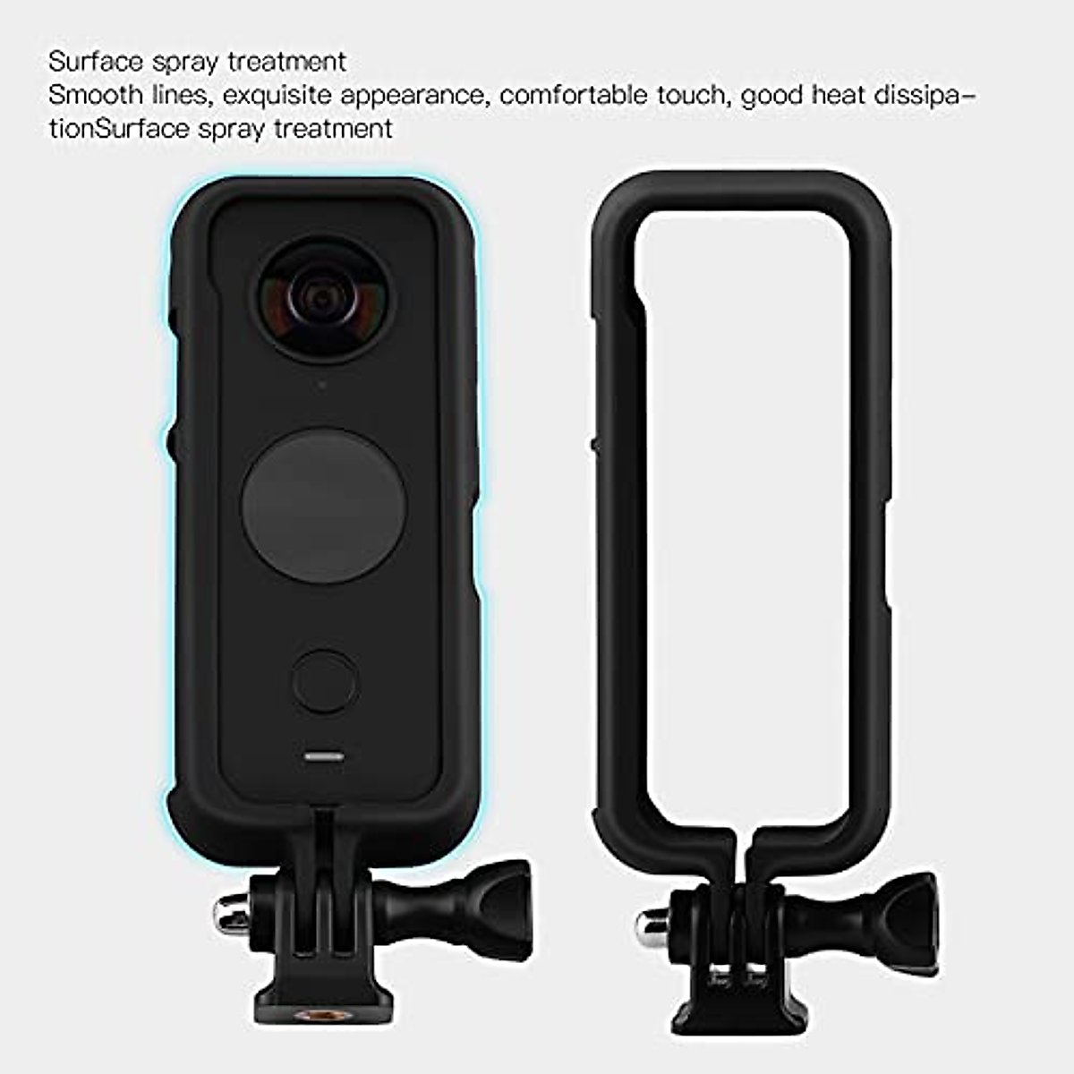 SALUTUY Camera Stand, Four Sections Adjusted Webcam Stand Drop Proof Scalable Shock Proof with Side Window for Insta360 ONE X2 Camera