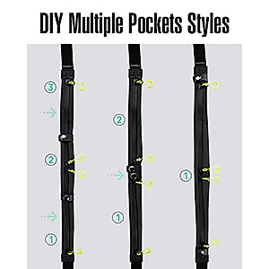 WATERFLY Sling Belt Crossbody Bag: Anti theft Over Shoulder Mini Small Slim Cross Chest Side Strap Purse for Man Woman