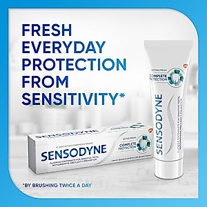 Sensodyne Complete Protection Sensitive Toothpaste For Gingivitis, Sensitive Teeth Treatment, Extra Fresh - 3.4 Ounces (Pack of 2)