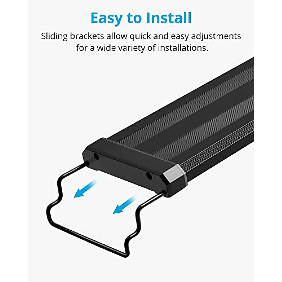 NICREW ClassicLED Aquarium Light, Fish Tank Light with Extendable Brackets, 48-Inch, 32 Watts