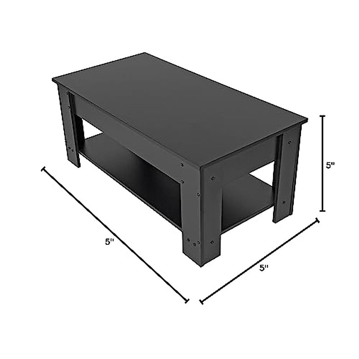 Elevon BFCT Coffee Table, Black