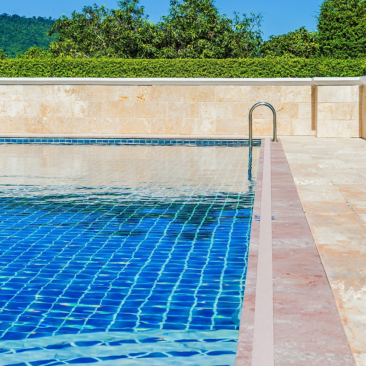 SafetyPro Clear Anti Slip Tape, 2 Inch × 50 Feet Waterproof Grip Tape, Strong Traction Safety Tape for Stairs, Outdoor/Indoor Use (Transparent)