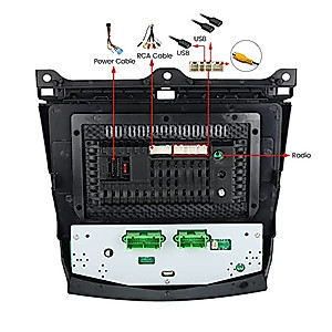 MekedeTech Android 11 Car Radio Player 10.1 inch Touch Screen Navigation System for Honda Accord 7th 2002 2003 2004 2005 2006 2007 Head Unit Support WiFi DVR Rear View Bakcup Camera