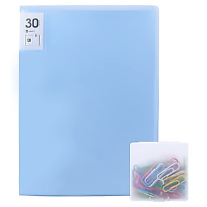 A3 Diamond Painting Storage Book for Diamond Painting Kits Diamond Art Storage Presentation Book Diamond Art Portfolio Folder with 30 Pocket Slevees Protectors(Blue)