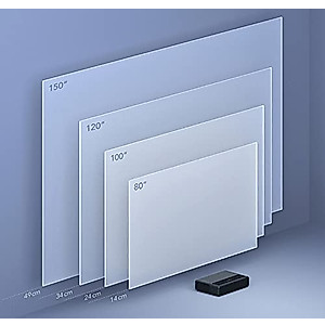 Blacklight Projector Projector,Mini Cinema Projector, 4K Projection TV, Ultra Short Throw Home Theater with Smart Cooling,2000 Lumens 150 Inch TV Projector Projector, for Party, Home, Office