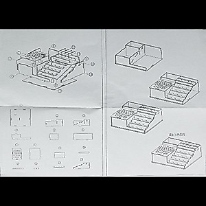 Jili Online Wooden Paint Bottles Rack Model Organizer Epoxy Tools Storage Box Holder Case #3