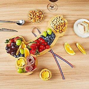 GIKIHY Funny Shape Aperitif Boards and Cheese Boards,Novelty Wood Party Charcuterie Board,Food Platter,Wooden Craft Ornament,Women Gifts for Housewarming Bachelor Party(15in)(Large)