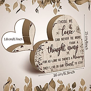 Sympathy Gift Memorial Heart Present for Loss of Loved One Bereavement Gift Bereavement Sign Grieving Gift Decorative Sign Plaque for Loss of Deceased Father Mother Son Brother Remembrance Condolence