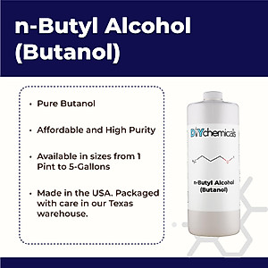DIYChemicals N-Butyl Alcohol | 1-Butanol | High Purity | 1 Pint (16 fl oz)