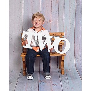 TWO Sign - Kids' Photo Prop - TWO, Second Birthday Prop - 2nd Birthday Party Decor
