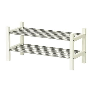 IKEA TJUSIG - Shoe rack, white - 79 cm