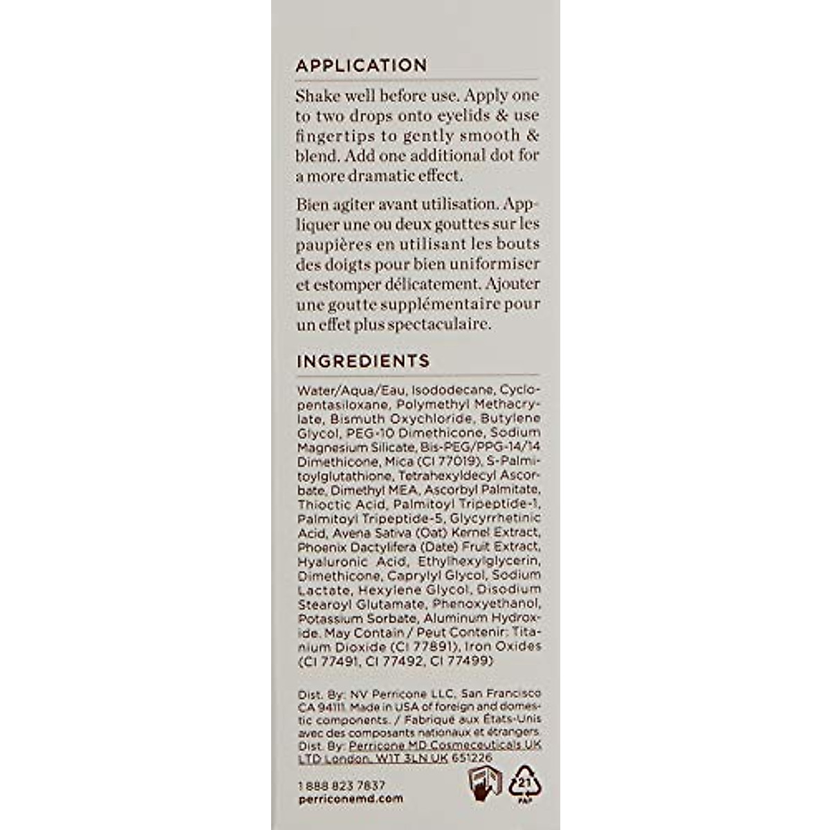 Perricone MD No Makeup Eyeshadow 0.3 Ounce Serum