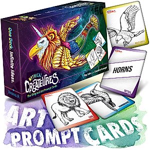 Mythical Creatures Drawing Games for Kids Mashup Animals Art Ideas. 150 Prompt Cards, Endless Ideas. Creative Gift for Tweens, Teens + Family Fun Night for Artsy Imaginations!