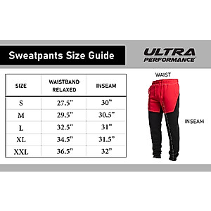 Ultra Performance 3 Pack Fleece Active Tech Joggers for Men, Mens Sweatpants with Zipper Pockets