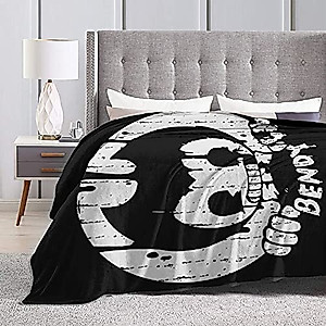 WOLOISO Winter Flannel Blanket Ultra-Soft Comfortable Throw Blanket for Bed Sofa All Season 50 x 60 Inch