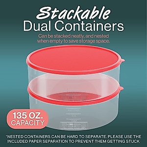 2 Pack Pie Carrier Cake Storage Container with Lid | 10.5" Large Round Clear Plastic Cupcake Cheesecake Muffin Flan Cookie Tortilla Holder Storage Containers Airtight | Pie Keeper Transport Container