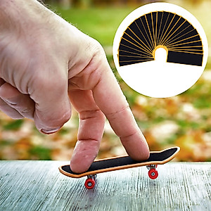 PAGOW 25pcs Fingerboard Foam Grip Tape, Non-Slip Skateboard Foam Tape Stickers, Adhesive Finger Skateboard Tape (0.047inch / 1.2mm Thick) Black