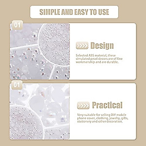 Ciieeo Nail Accessories Nail Accessories Ornament Crafts 1 Box of Decorative Nail Pearls Multi-Function Craft Peals Convenient Peals Nail Accessory Nail Tech Accessories Pearl Beads Pearl Beads