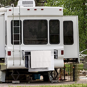 Bartnelli Accordion Wall Mounted Drying Rack | 8 Smooth Round Stainless Steel Rods | Huge 22 Linear Feet Capacity | Compact Sleek Design || 60lb Capacity