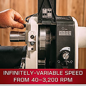 JET JWL-1640EVS, 16" x 40" Woodworking Lathe, Variable Speed, 1Ph 115V (719500)