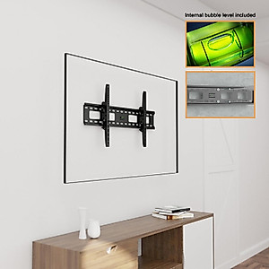Ultra Slim Tilt TV Wall Mount Bracket for LG 75 Inch Class QNED80 URA Series 4K UHD Smart webOS 23 w/ThinQ AI TV 75QNED80URA - 75QNED80URA - Low Profile 1.7" from Wall, 12° Tilt Angle, Easy Install