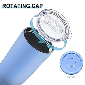 YOUKE OLA 8 Pack Tumblers 40oz Stainless Steel Insulated Large Tumbler Bulk Coffee Travel Cups Powder Coated for Laser Engrave (Mutil Colors)