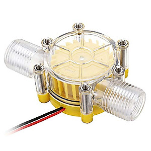 wonofa Water Flow Generator Turbine Generator Hydroelectric Micro Hydro Generator 1/2 Inch Portable Water Charger 10W 12V
