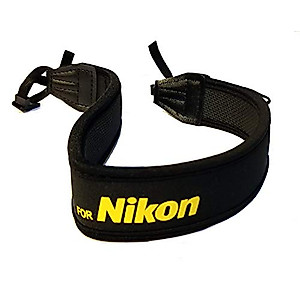 Fotasy Professional Neoprene Neck Strap for Nikkor Cameras, Camera Neck Strap Compatible with Nikon D5 D4 D3 DS850 D810 D800 D750 D7500 D7300 D7200 D7000 D5600 D5500 D5300 D5100 D5000 D3500 D3400