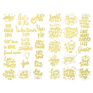Seasonstorm Golden Words Small Talk Precut Funny Stationery Planner Clipping Stickers Scrapbooking Diary Sticky Paper Flakes (PK583)