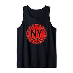 The Five Boroughs Of New York Circle Souvenir Gift Design Tank Top