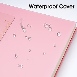 Spiral Notebook College Ruled A5 Spiral Bound Journal 160 Pages Thick Paper Plastic Hardcover Spiral Notebook 5x7 Wire Bound Notebooks for Note Taking School Office Supplies,Pink