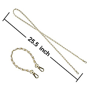 LAMEEKU Designed for iPhone 11 Pro Max Wallet Case, Case Wallet with Crosbody Leather Strap & Gold Chain Strap Compatible for iPhone 11 Pro Max-Black