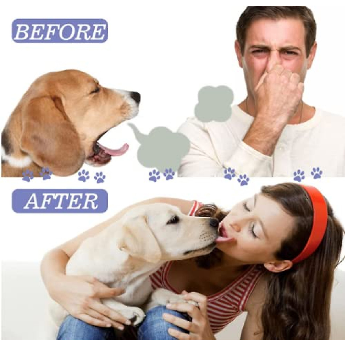 Pet Clean Teeth Spray, 2023 New Formula for Dogs & Cats, No Brushing Required, Freshens Breath, Prevents Plaque & Tartar, Natural Oral Care Spray (1pc)