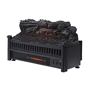 Pleasant Hearth LK-24 Electric Log Insert with Removeable Fireback with Heater