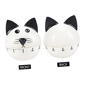 1pc Kitchen Timer Silent Timer Mechanical Timer Timers for Animal Timer Cat Kitchen Timer Loud Alarm Clock Practical Timer Adorable Cat Timer Cat Shaped Timer Hourglass Tool