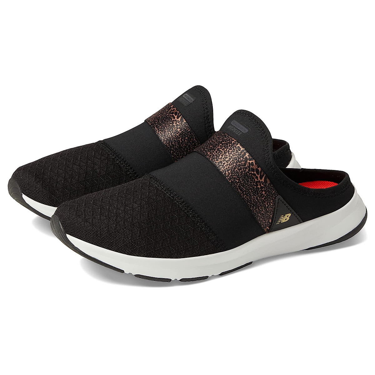 New Balance Women's DynaSoft Nergize Mule V3 Cross Trainer, Black/Bison/Nb White, 8