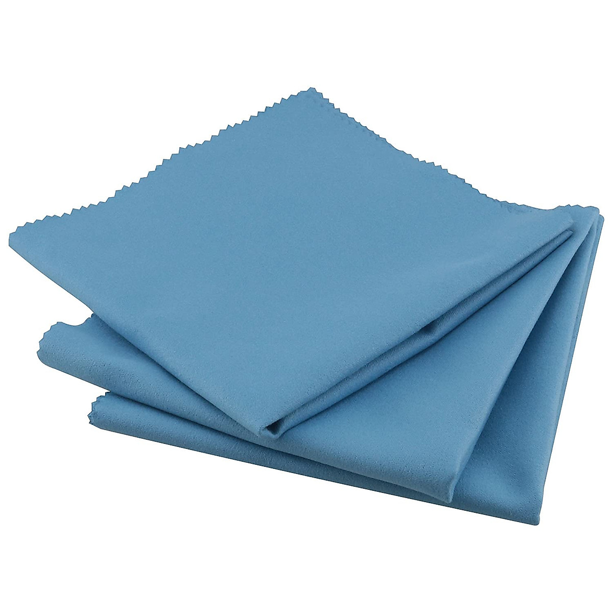 DGBRSM 3pcs Guitar Cleaning Cloth, Violin Cleaning Cloth, Microfiber (11.8" x 11.8" Cloth), Musical Instrument Cleaning Polishing Cloth for Musical Instrument Guitar Violin Piano Clarinet, Blue