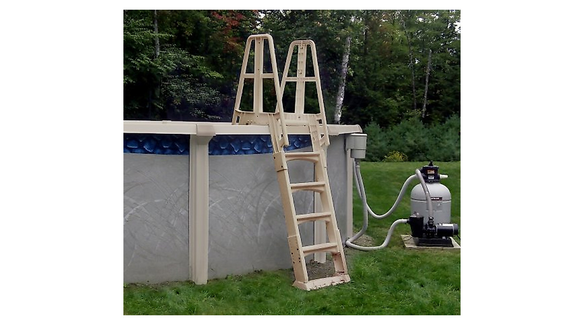 Adjustable Pool Ladder for Above Ground Pools - Easy Climb & Safety