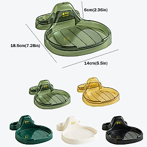 Multifunction Kitchen Spatula Rack, Versatile Pot Lid Ladle Holder, Board Spoon Rest Holder Drip Tray for Kitchen, Food Grade Plastic Spoon Holder, Multipurpose Spatula Pad Book Cutting (Color : Blac