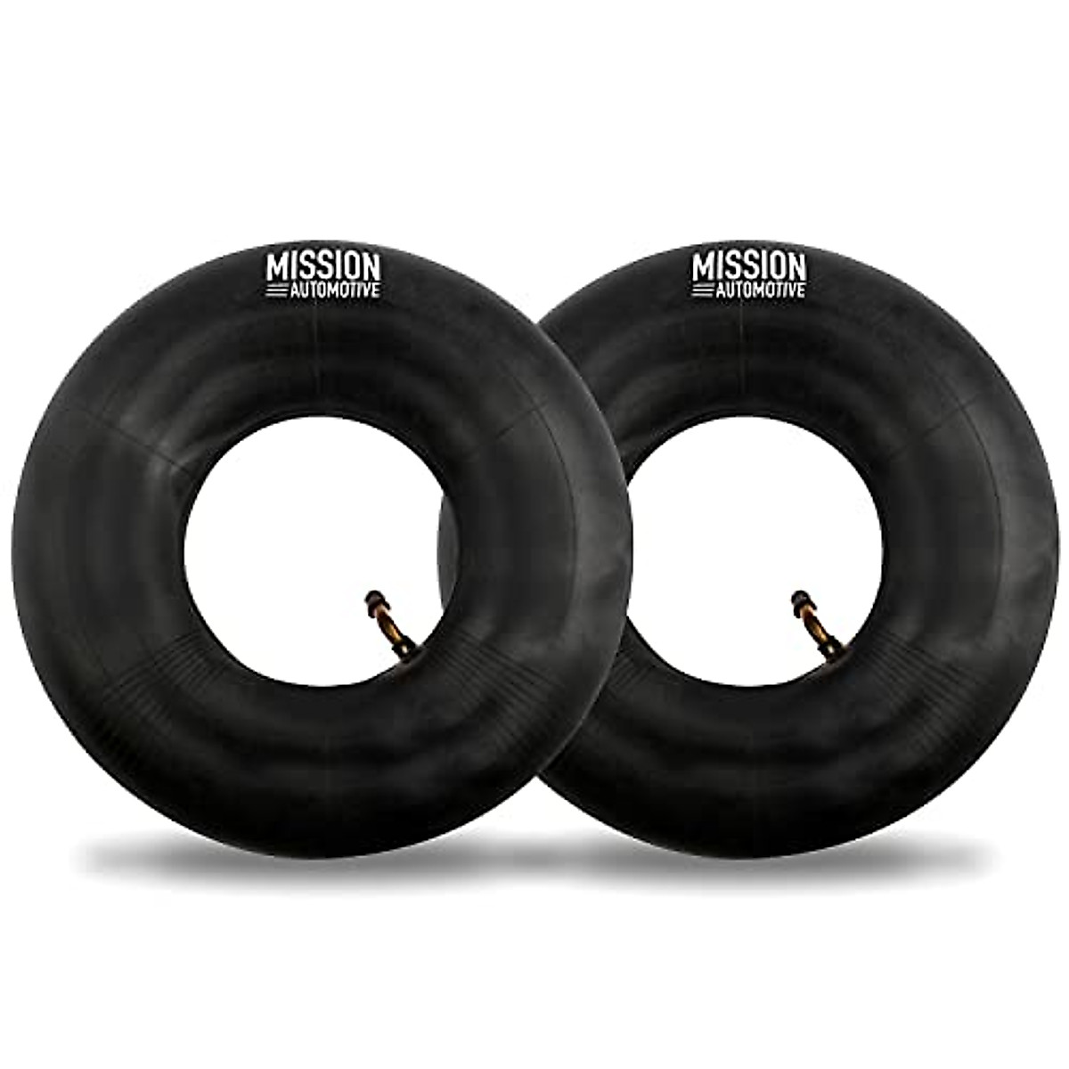 Premium Replacement Tire Inner Tubes - 2 Pack - 4.10/3.50-4"- Great for Hand Truck Dollies, Wheelbarrows, Lawn Mowers, and Trailers - Utility Tools - Mission Automotive