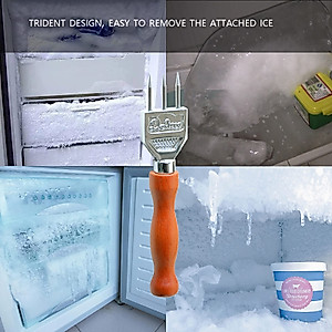 HAKCHERT Ice Picks with Safety Wooden Handle Set.Ice Picks for Breaking Ice.Ice Pick Tool.Ice Picks for Kitchen.Kitchen Tool.Ball Crusher.Crushed Ice.Ice Crusher.Ice Pick Self Defense. (2 in 1)