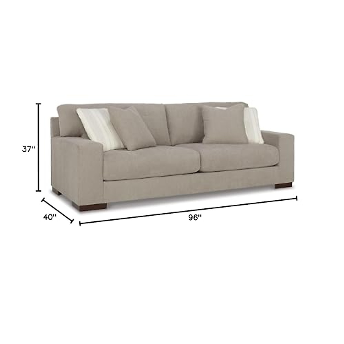 Signature Design by Ashley Maggie Contemporary Sofa for Living Room, Light Brown