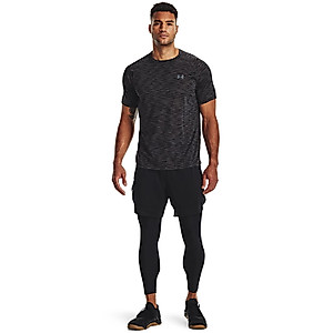 Under Armour Mens Tech 2.0 5C Short Sleeve T-Shirt, Black (001)/Pitch Gray, X-Large