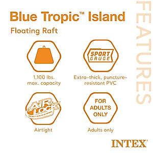 Intex Adult 5 Seat Pool Float w/ Quick Fill AC Electric Air Pump